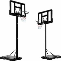 Basketballkorb Basketballständer mit Rollen Basketballanlage Standfuß mit Wasser Höhneverstellbar 230 bis 304 - Liferun
