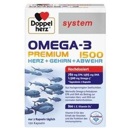 Queisser Doppelherz Omega-3 Premium 1500 system Kapseln 120 St