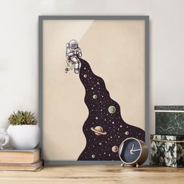 Bilderwelten Bild mit Rahmen Kosmischer Schal