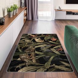 Teppich Tropische Nacht mit Leopard