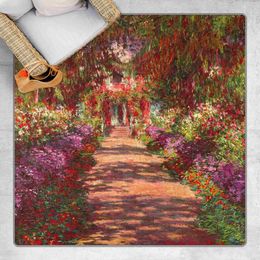 Teppich Claude Monet - Weg in Monets Garten in Giverny