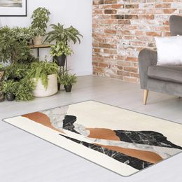 Teppich Landschaft in Marmor und Kupfer II