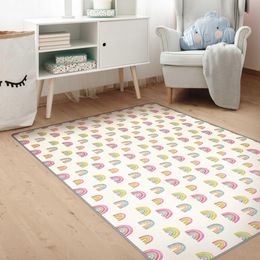 Teppich Aquarell Regenbogen