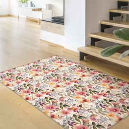 Teppich Bunter Blumenmix mit Aquarell