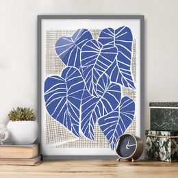Bilderwelten Bild mit Rahmen Alocasia Bl&auml;tter
