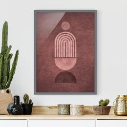 Bilderwelten Bild mit Rahmen Boho Geometrie