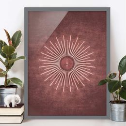 Bilderwelten Bild mit Rahmen Boho Sonne II