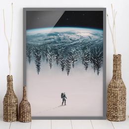 Bilderwelten Bild mit Rahmen Enkel Dika - Kosmischer Winter