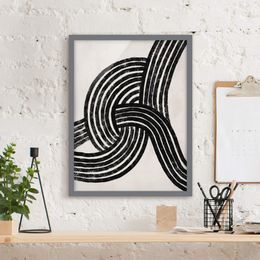 Bilderwelten Bild mit Rahmen Knoten schwarz