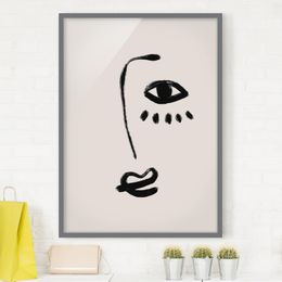 Bilderwelten Bild mit Rahmen Alina Buffiere Illustration - Ich seh dich