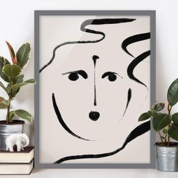 Bilderwelten Bild mit Rahmen Alina Buffiere Illustration - Die G&ouml;ttin