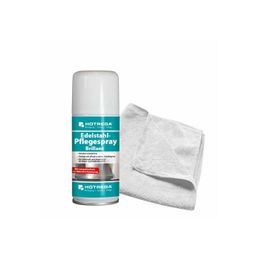 HOTREGA® Edelstahl Pflegespray Brillant 150 ml inkl. Microfasertuch Edelstahlreiniger