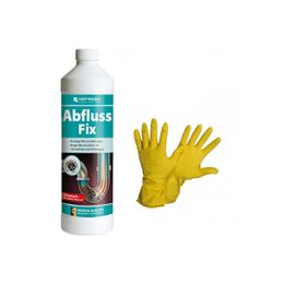 HOTREGA® Abfluss Fix 1L Konzentrat inkl. Handschuhe Rohrreiniger