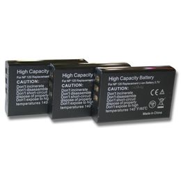 vhbw kompatibel mit Rollei Powerflex 350 WiFi Kamera-Akku Li-Ion 1600 mAh (3