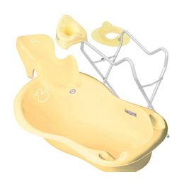 Tega-Baby Babybadewanne 4 Teile SET – DUCK Gelb + Ständer Weiss