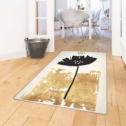 Teppich Goldene Mohn Blume