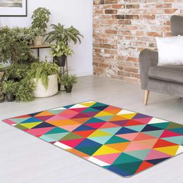 Teppich Buntes Dreieck-Muster