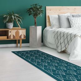 Teppich Art Deco Muster Pfeile mit Rahmen