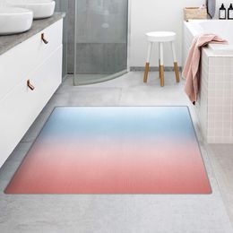 Teppich Blau-Rosa Farbverlauf