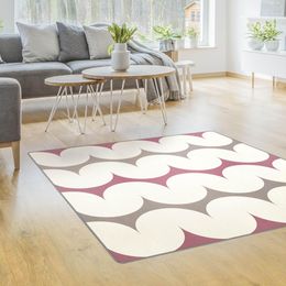 Teppich Geometrisches Muster Dicke Wellenberge