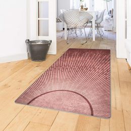 Teppich Boho Japan Sonne