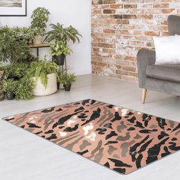 Teppich Tigerstreifen in Marmor und Gold