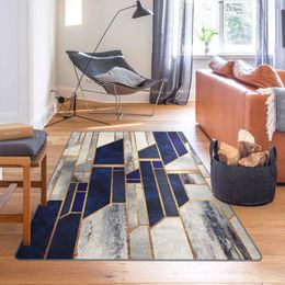 Teppich Geometrische Formen mit Gold