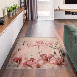 Teppich Shabby Chic Collage - Flamingo