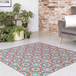 Teppich Orientalisches Muster mit bunten Blumen