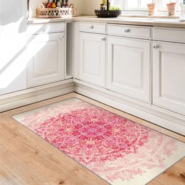Teppich Mandala Aquarell Ornament pink