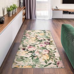 Teppich Vintage Blumen Illustration XXL