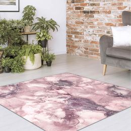 Teppich Farbexperimente Marmor Violett