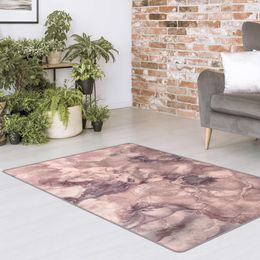 Teppich Farbexperimente Marmor Violett