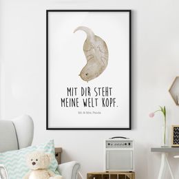 Bild mit Rahmen Otter - Die Welt steht Kopf