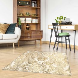 Teppich Antike Barocktapete in Gold