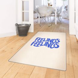 Bilderwelten Teppich Feelings blau