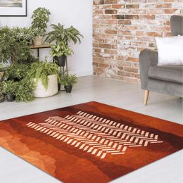 Teppich Boho Fischgrätenmuster