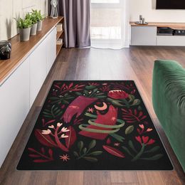 Teppich Blumen um Mitternacht Illustration