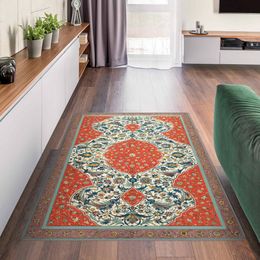Teppich Vintage Blüten Teppich