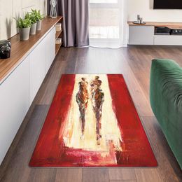 Teppich Paar in Rot