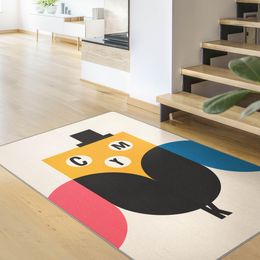 Teppich CMYK Eule Grafik