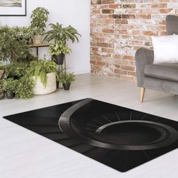 Teppich Schwarze Sechs im Treppenhaus
