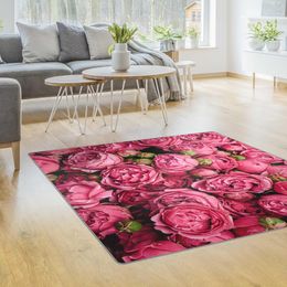 Teppich Pinke Pfingstrosen