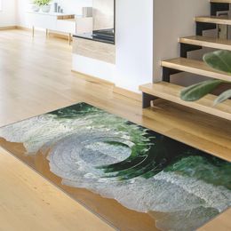 Teppich Geometrie trifft Strand