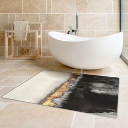 Teppich Goldspuren in Aquarell