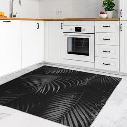 Teppich Schwarze Palmwedel