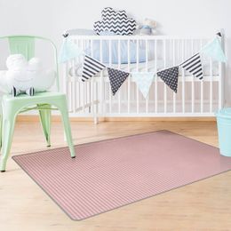 Teppich No.YK45 Streifen Rosa