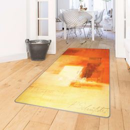 Teppich Komposition in Orange und Braun 03
