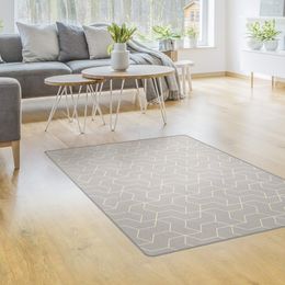 Teppich Geometrisches Muster kurze Wellenrauten