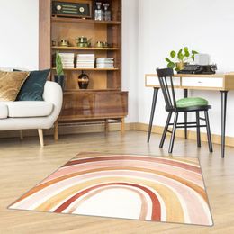 Teppich Aquarell Regenbogen Rosa